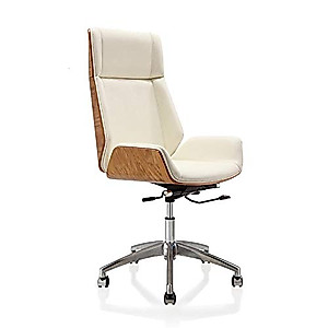 Mobília de escritório de Couro da Micro fibra da cadeira do computador do escritório do Giro de bentwood para a casa poltrona de Couro da tarefa da conferência-A