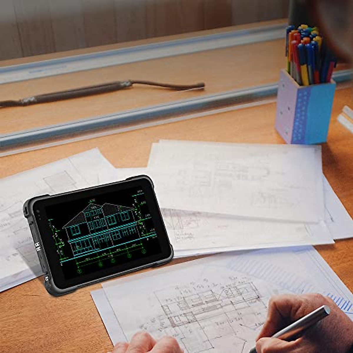 ThinKol 8" Industrial Rugged Tablet for Enterprise Mobile Field Work ...