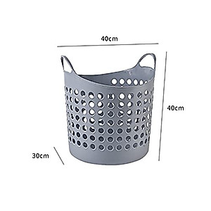 ACGrade Basket Organizer Storage Cloth Baskets for Storage Dirty Laundry Basket Plastic Dirty Clothes Basket Clothes Storage Basket Bathroom Laundry Basket Toys Sundries Storage Basket