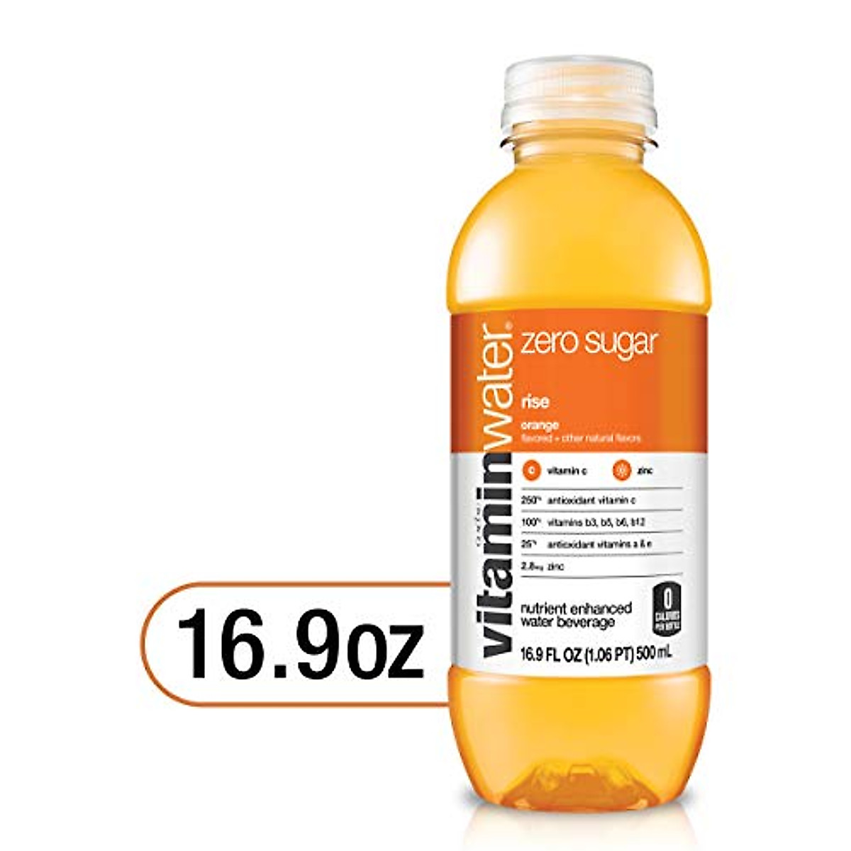 Vitaminwater Zero Rise Water, 16.9 Fl Oz (pack of 6)