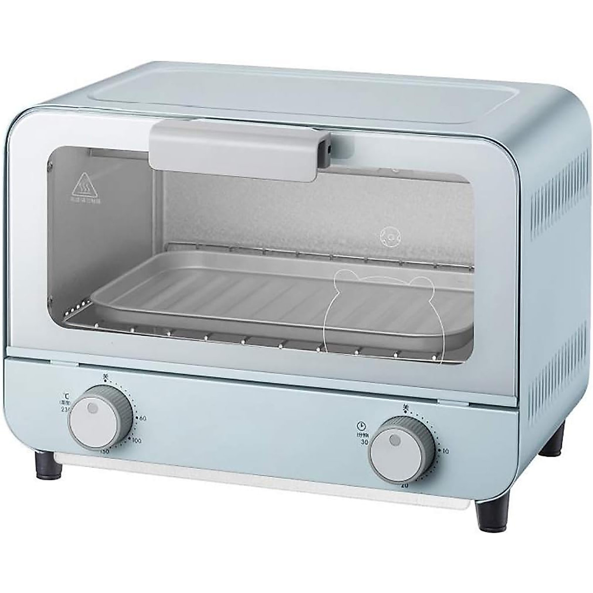 9L Mini Oven,with 800W Adjustable Temperature 50-230 ℃ and 30 Minutes Timer Household Baking Multifunctional Cake Oven (Blue) (Blue)