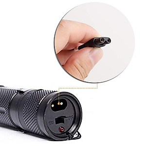 Stun Gun Charger Cord Compatible with VTS-T03, VTS-195; Police 305, Police 928-58, Avenger, Guard Dog Security, Jolt, Stun Master and Most Other Stun Guns (One Long and one Short)