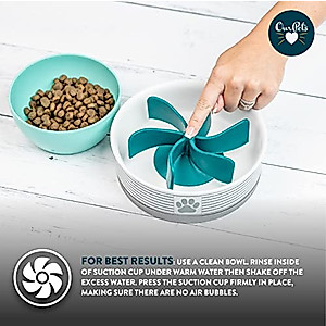 Our Pets Spiral Slow Feeder Insert Slow Feeder Dog Bowls | Turn a Dog Bowl or Dog Dish into a Dog Bowl Slow Feeder (Alternative to Dog Puzzle Feeder, Lick Mat, Dog Slow Feeder to Slow Down Eating
