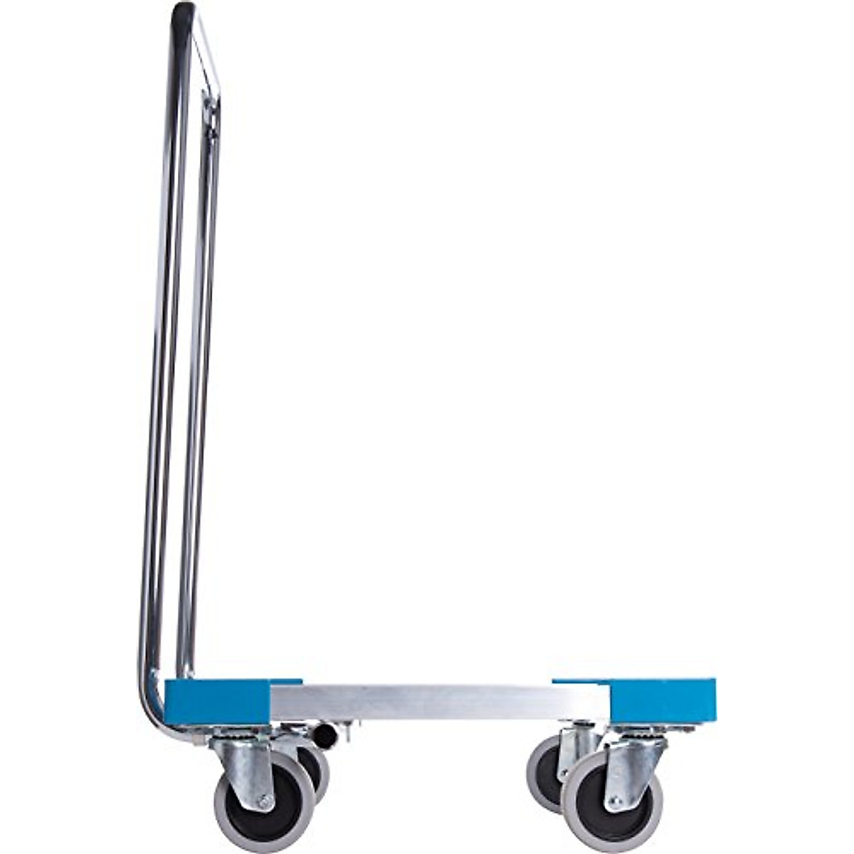 Carlisle FoodService Products E-Z Glide Dishwashing Racks Dolly with Handle for Kitchen and Restaurants, Aluminum, 20.63 X 20.63 X 6.63 Inches, Blue
