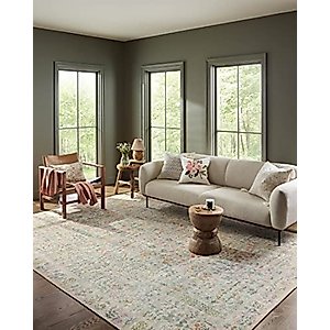 Loloi Rifle Paper Co. x Maison Collection MAO-07 Traditional, Khaki 5'-0" x 7'-6" Area Rug