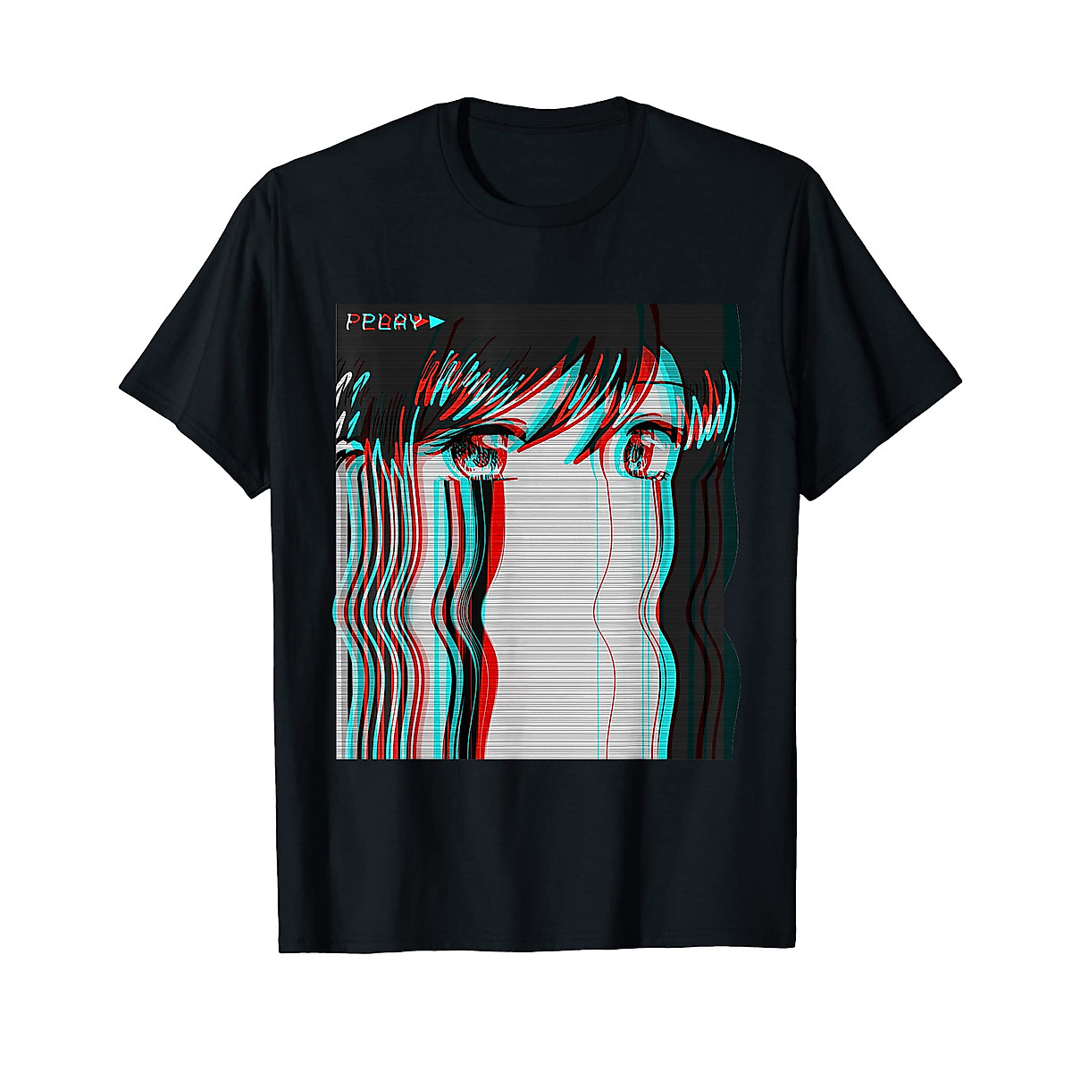 Vaporwave Aesthetic Sad Anime Girl Retro Eboy Egirl Harajuku T-Shirt
