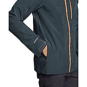 Eddie Bauer Men's Cloud Cap Stretch 2.0 Rain Jacket, Waterproof, Storm, Large