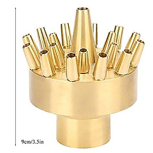 Fdit Pond Fountain Head, Garden Water Fountain Spray Nozzle Sprinkler Head Female Thread 1in