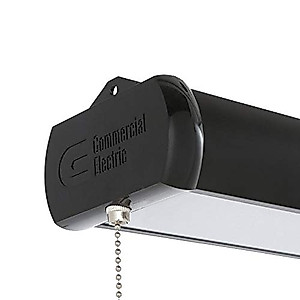 Commercial Electric 3 ft. LED Black Shop Light