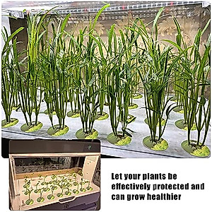 ZHUOMINGJIA 240 Pcs Seed Pot Labels PVC Stickers for Mark Plants and Understand Plant Growth,The Minimum Size of The Hole is 9mm for Aerogarden Seed Pods Garden Plant Grow Basket Vegetables,Green