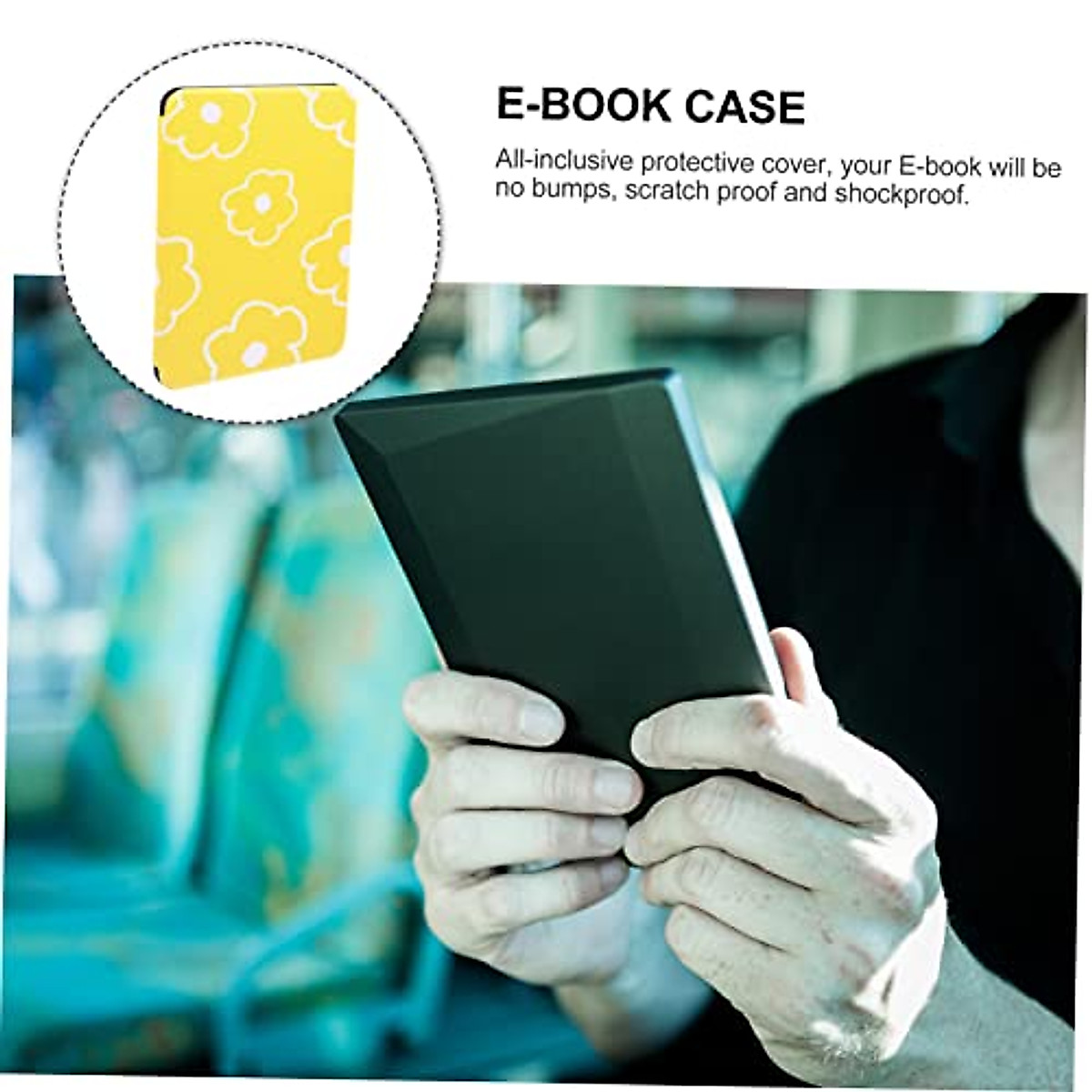 Electrocase 1pc Protective Case E Laptop Tablet Screen Protector Silicone Case Electronics Case Tablet Cases Electric Reader Silicone Shell E- Case E-Reader Yellow Reader Tablet