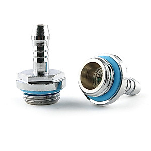 E-outstanding 4-Pack G1/4" Soft Tube Fitting Connector Adapter Barb-Fitting for PC Water Cooling System Accessory 6mm Hose