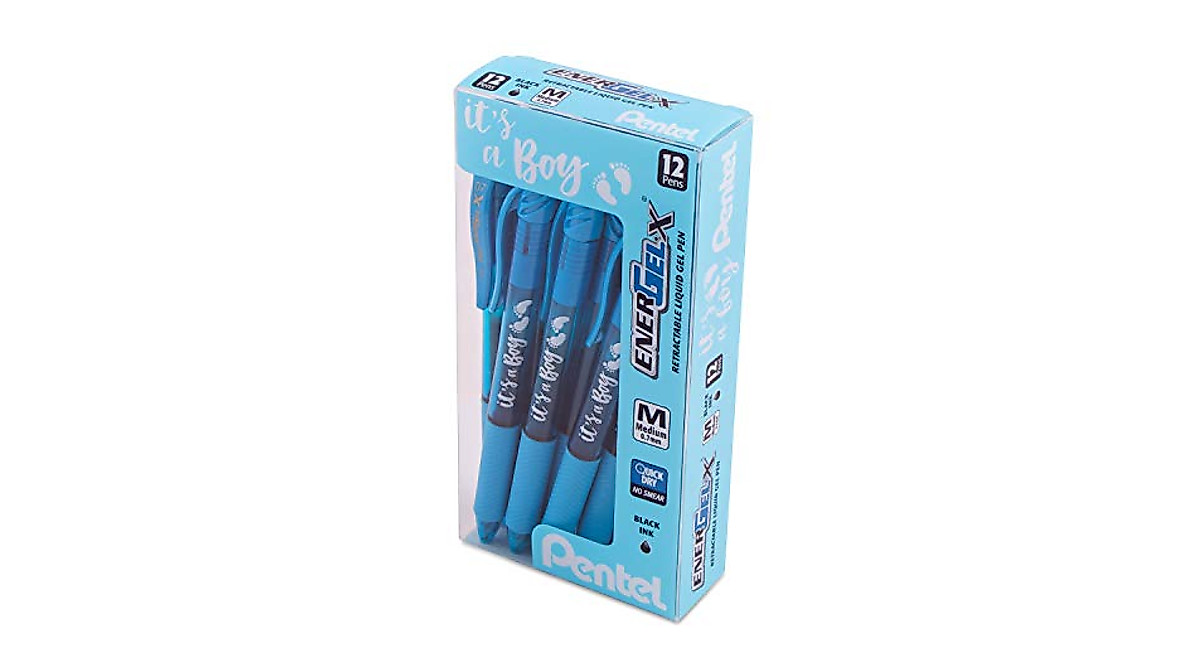 Pentel EnerGel-X Gel Pen 0.7mm Sky Blue - Fast-Dry Ink!