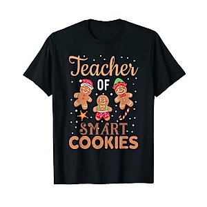 Christmas Teacher Cute Gingerbread Cookies T-Shirt