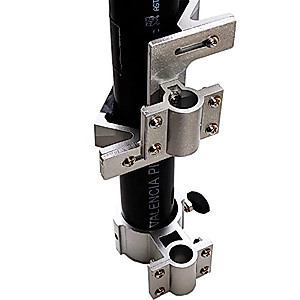 EEZ RV Products Telescopic Starlink RV Ladder Pole 10ft with RV Ladder Mounting Bracket Kit Adjustable Hold up to 2.5 inch Diameter Pole - Fits 1 inch Ladder Rails