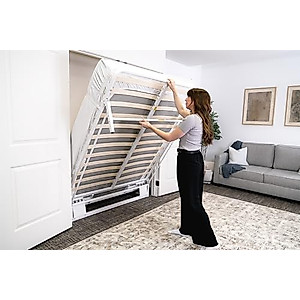 Wilding Wallbeds Deluxe Murphy Bed Frame Vertical Wallbed, DIY Wood Frame for Folding Cabinet, Pull-out Bed, Hidden Bed (Full)