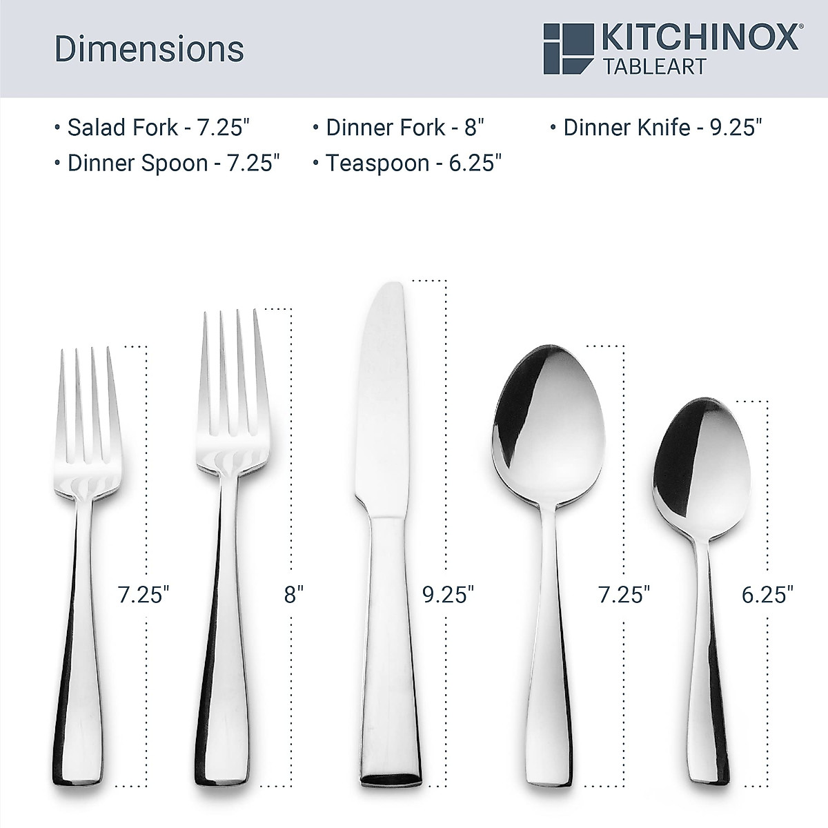 Kitchinox Flatware, Service for 4/20 Piece Set, Julia