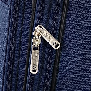 Samsonite Men's 2-Piece Lightweight Suitcase Set, Blue Depth, 20" & 24" Carry On & Spinner