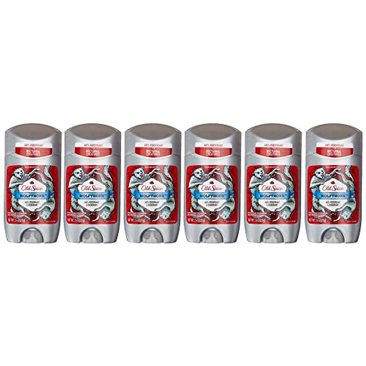 Old Spice Anti-Perspirant 2.6 Ounce Wolfthorn Solid (76ml) (6 Pack)