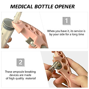 9 pcs Ampoule Opener, Glass Bottle Opener Glass ampoule Cutter Portable Multifunctional Vial Cap Remover with Grinding Wheel Ampoule Cutting Device for Home Use