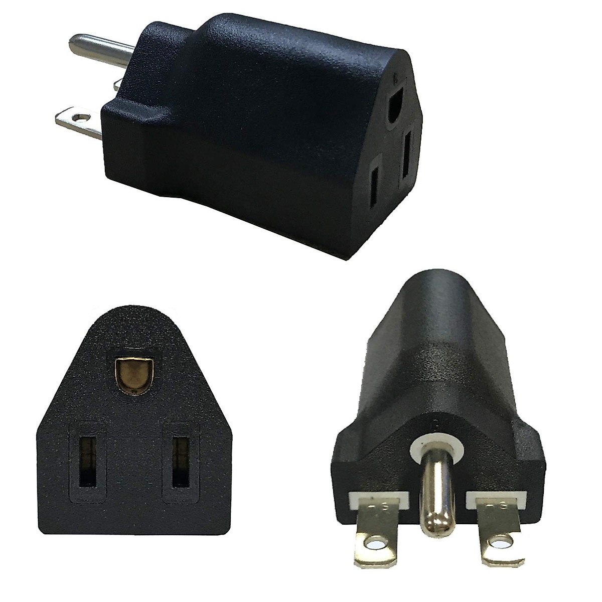 CDMALL 110V / 120V to 220V / 240V Plug Adapter for for Grow Light Hydroponic Growing Accessories (2-Pack)