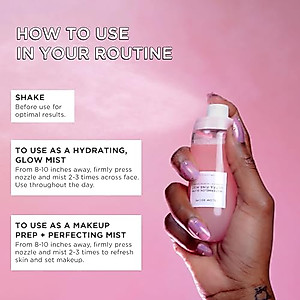 Glow Recipe Watermelon Glow Ultra-Fine Facial Mist Spray - Hyaluronic Acid Face Mist for Fresh + Glowing Skin - Hydrating Face Mist with Hibiscus AHA + Vitamin E - Watermelon Glow Face Spray (2.5 oz)