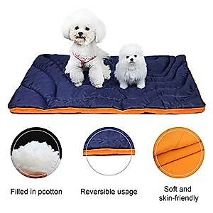 GeerDuo Outdoor Dog Mat, Portable, Waterproof, Washable, Large Size Roll Up Travel Camping Pet Bed (Large)