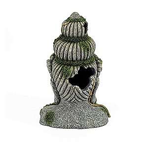 Sunyiny Aquarium Decorations Head Sculpture Aquarium Decor Ornament Large Fish Tank Decorations for 20 30 Gallon Aquarium