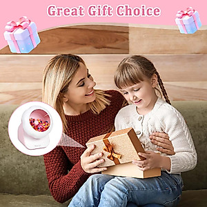 Clay Bead Spinner and Seed Bead Spinner, 2-in-1 Electric Bead Spinner for Jewelry Making, Bracelet Spinner and Necklace Making Machine with Bead Needles and Thread (Pink), (Beads Not Included)