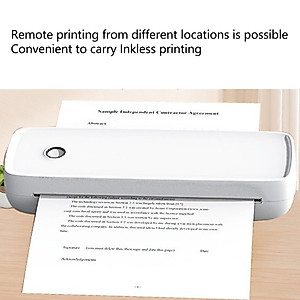 Gearwell Mini Printer Mini Thermal Printer Printer, Thermal Printer, USB BT 203dpi Ink Mini Portable Printing Machine, for Home Work Travel