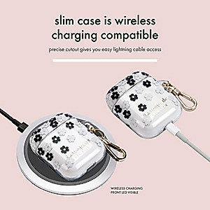 kate spade new york Scattered Flowers Case for AirPods 2 & 1 - Protective Wireless Charging Cover with Keychain (Front LED Visible)