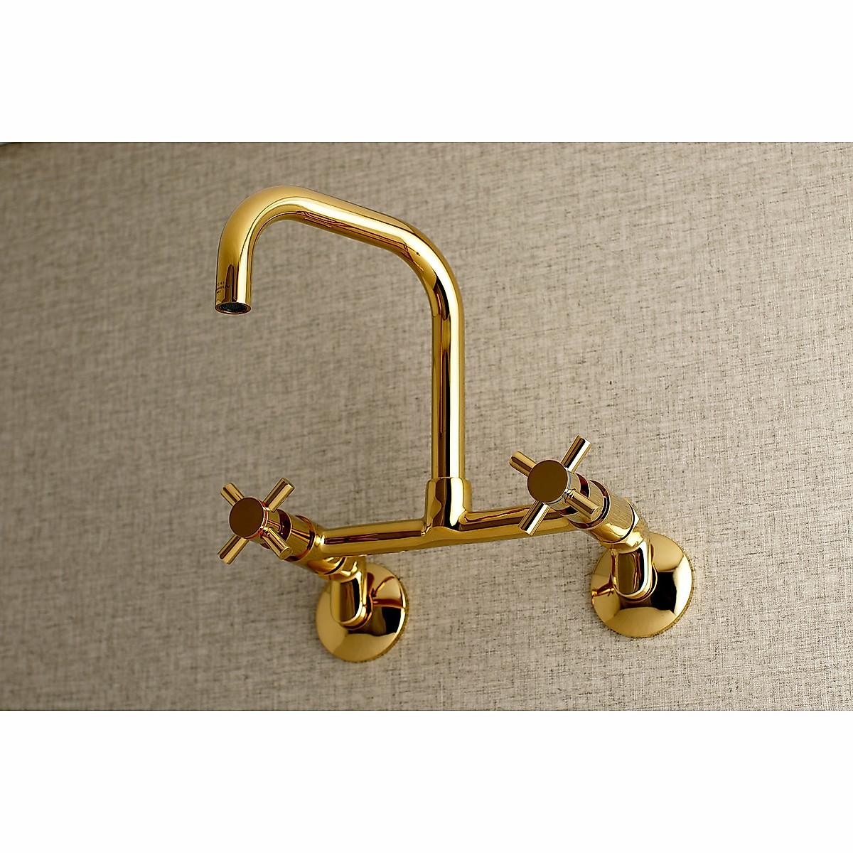 Kingston Brass KS413PB Concord Kitchen Faucet, 6-11/16" in Spout Reach, Polished Brass