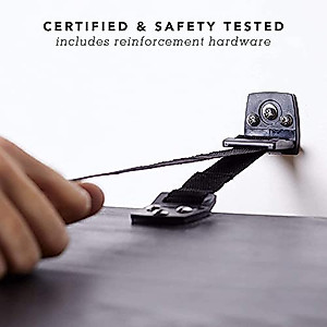 Bébé Earth Anti-Tip Straps (8-Pack) - Baby Proofing & Child Safety Kit, White