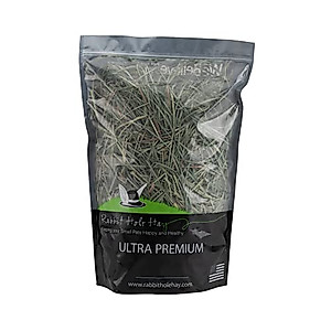 Rabbit Hole Hay Ultra Premium, Hand Packed Soft Orchard Grass for Your Small Pet Rabbit, Chinchilla, or Guinea Pig (12oz)