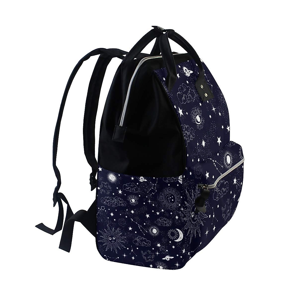 Galaxy Moon Stars Diaper Bag Travel Backpack Large Capacity Tote Nappy Bag Organizer for Baby Care(11eb12d2)