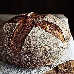 Autobestown Rattan Bread Basket,Proofing Baskets for Bread Baking,Oval Banneton Bread Basket,Natural Rattan Fermentation Fruit Tray Dough Storage (8.3x6x3inches)