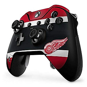 Skinit Decal Gaming Skin compatible with Xbox One Elite Controller - Officially Licensed NHL Detroit Red Wings Jersey Design
