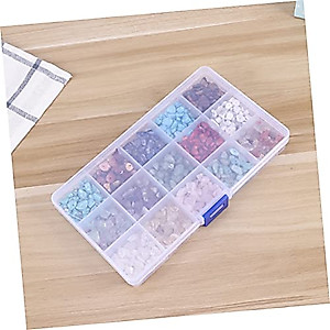 COHEALI Ornament Kits Set Decorative Beads Gem Beads Beads Crystal Beads Heart Charm Jewelry Making Findings Natural Beads Kit Hallow Bead DIY Beads Suite Gemstone Beads Beadwork Tibet