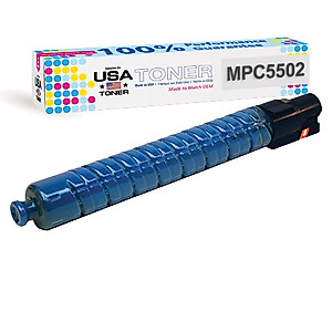 MADE IN USA TONER Compatible Replacement for Ricoh Aficio Savin Lanier MP C4502, MP C5502, 841754, 841682 (Cyan)