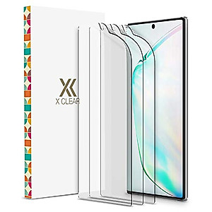 XClear 3 Pack Screen Protector Designed for Galaxy Note 10 Plus/Note 10 Plus 5G (2019) & 3 Pack Screen Protector Designed for Galaxy Note 10 (2019) [Case Friendly]