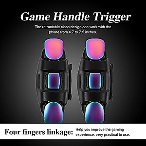 Mikikit 1pair Gamepad Phone Aim Mobile of for Portable Out/Handle Conter Practical Travel Pad Fornite/Home Black Aid Shooter Sturdy Game Premium Survival Rules Gaming