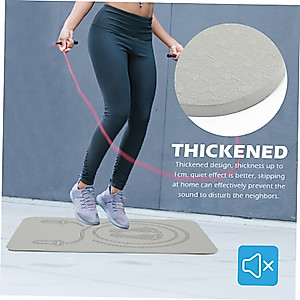 KICHOUSE Sports Rope Mat Tpe Thick Mat for Skiing Jumping Non-slip Shock Absorbing Gym Mat