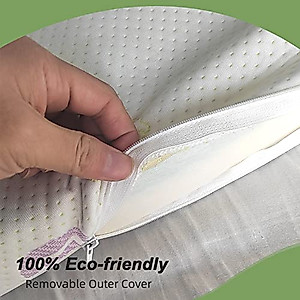 Alwytlon Pack n Play Mattresses, Pack and Play Mattress Pad, Playard Mattress Memory Foam, Portable Toddlers Mattress Firmness Featuring Soft Removable Washable Outer Cover(38"x26"x2.5")