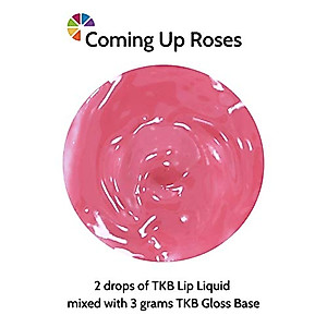 TKB Lip Liquid Color|Liquid Lip Color for TKB Gloss Base, DIY Lip Gloss, Pigmented Lip Gloss and Lipstick Colorant, Made in USA (1floz (30ml), Coming Up Roses)