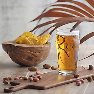 lav Beer Glasses Set of 6x19 oz - Traditional British Pub Pint Glasses - Large Craft Clear Beer Glasses - Easy Stacking & Lead-Free & Gift Option