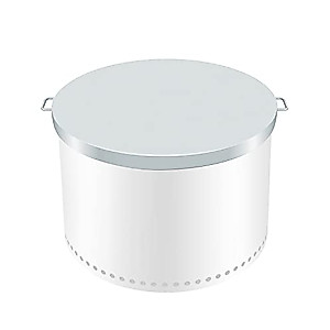Fire Pit Lid Fit for Solo Stove Bonfire 19.5" Fire Pit, Steel Round Cover with Heat Resistant Handle, Outdoor Fire Pits Wood Burning and Camping Accessories