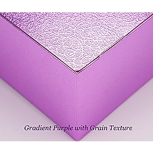 WholeMy Glossy Purple Gift Boxes 10 Pack 8x8x4 Inches, Holographic Gift Boxes with Lids, Gift Boxes for Presents, Bridesmaid Proposal Box - for Wedding, Birthday, Party, Crafting, Anniversary, Christmas