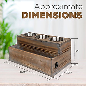 Besti Wooden Hair Dryer Holder – Hair Tools and Styling Supplies Organizer and Storage for Vanity and Bathroom - Natural Elegant Design - Multi-Functional Caddy for Accessories, Makeup, Toiletries