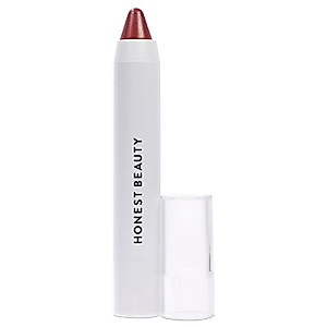 Honest Beauty Lip Crayon-Demi-Matte, Fig with Jojoba Oil & Shea Butter | Lightweight, High-Impact Color | EWG Certified + Dermatologist tested + Hypoallergenic & Cruelty free | 0.105 oz.