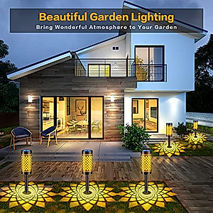 TomCare Solar Lights Upgraded Solar Lantern with Solar Pathway Lights